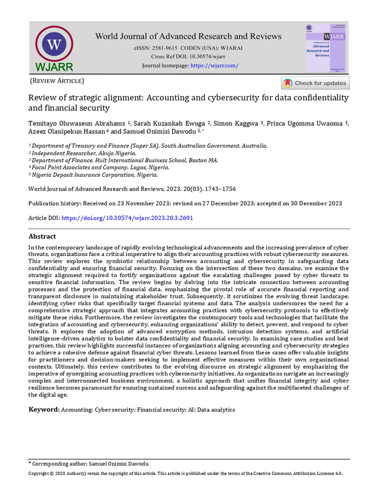 WJARR-2023-2691 | PDF | Security | Computer Security