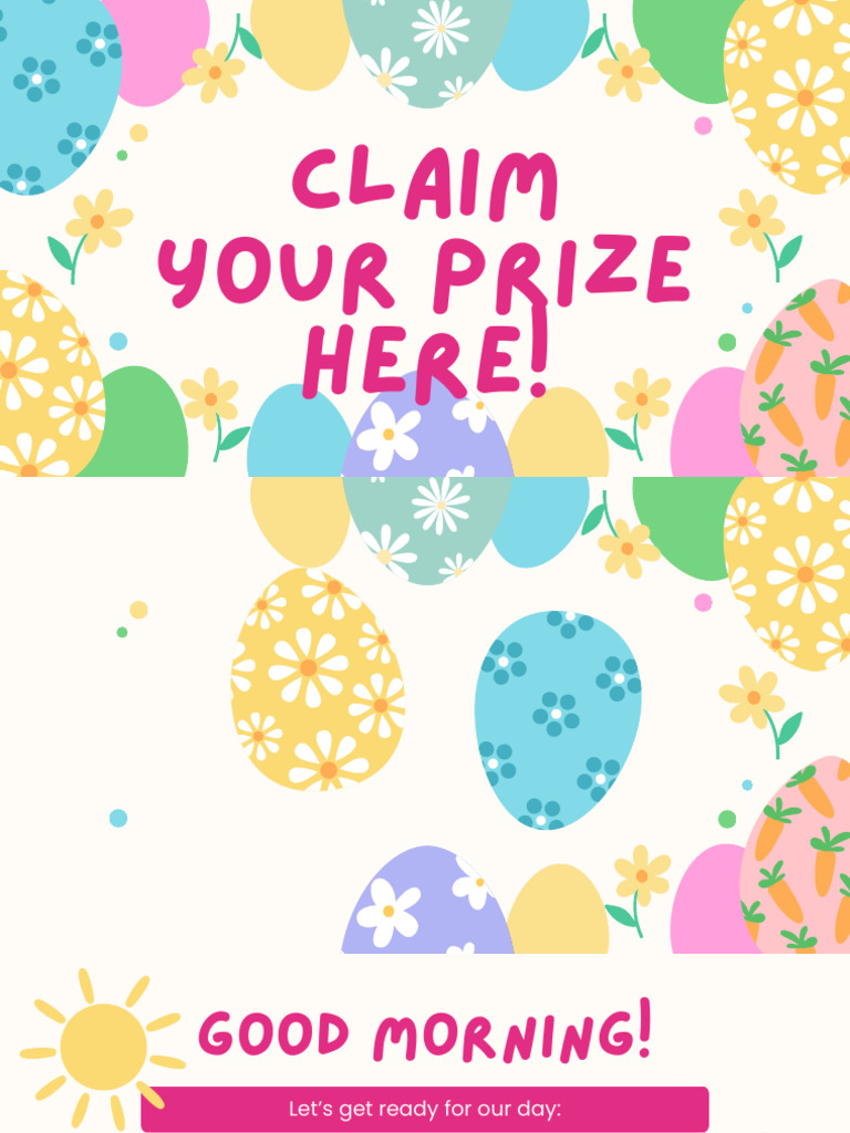 Easter Daily Class Agenda Education Presentation in Pink Yellow and ...