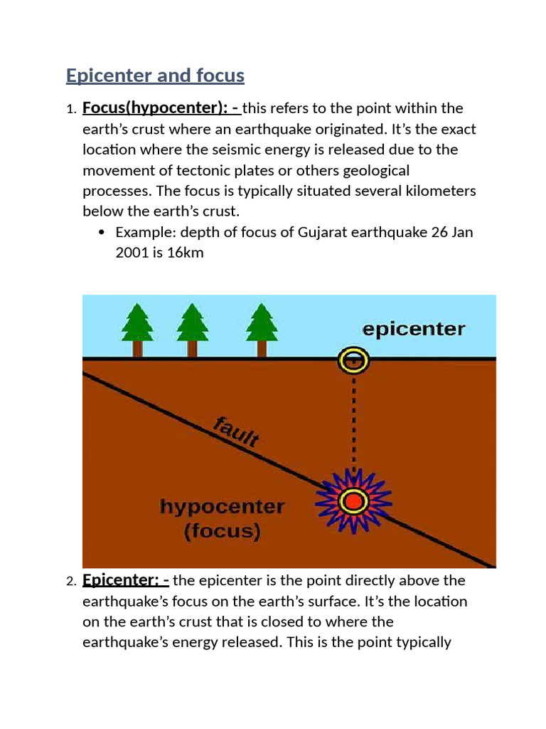 Focus and Epicenter | PDF