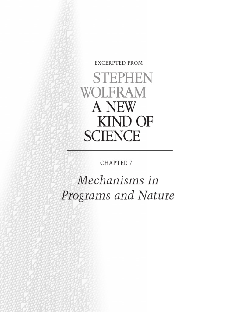 Mechanisms in Programs and Nature: Excerpted From | PDF | Randomness ...