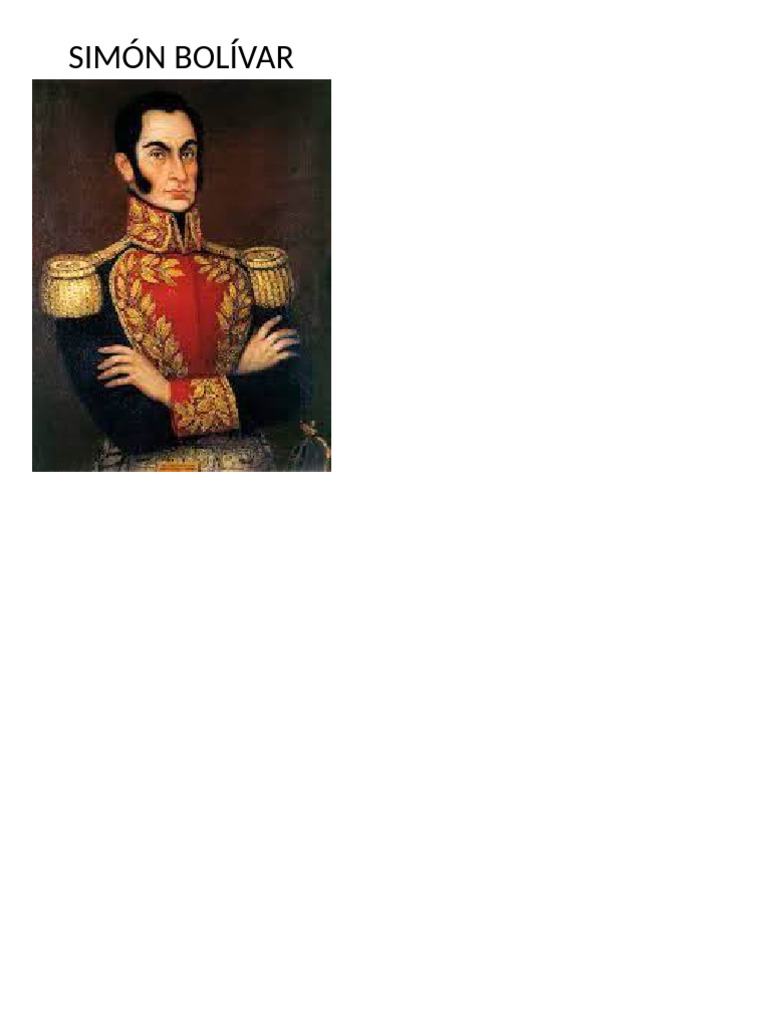 Simon Bolivar | PDF