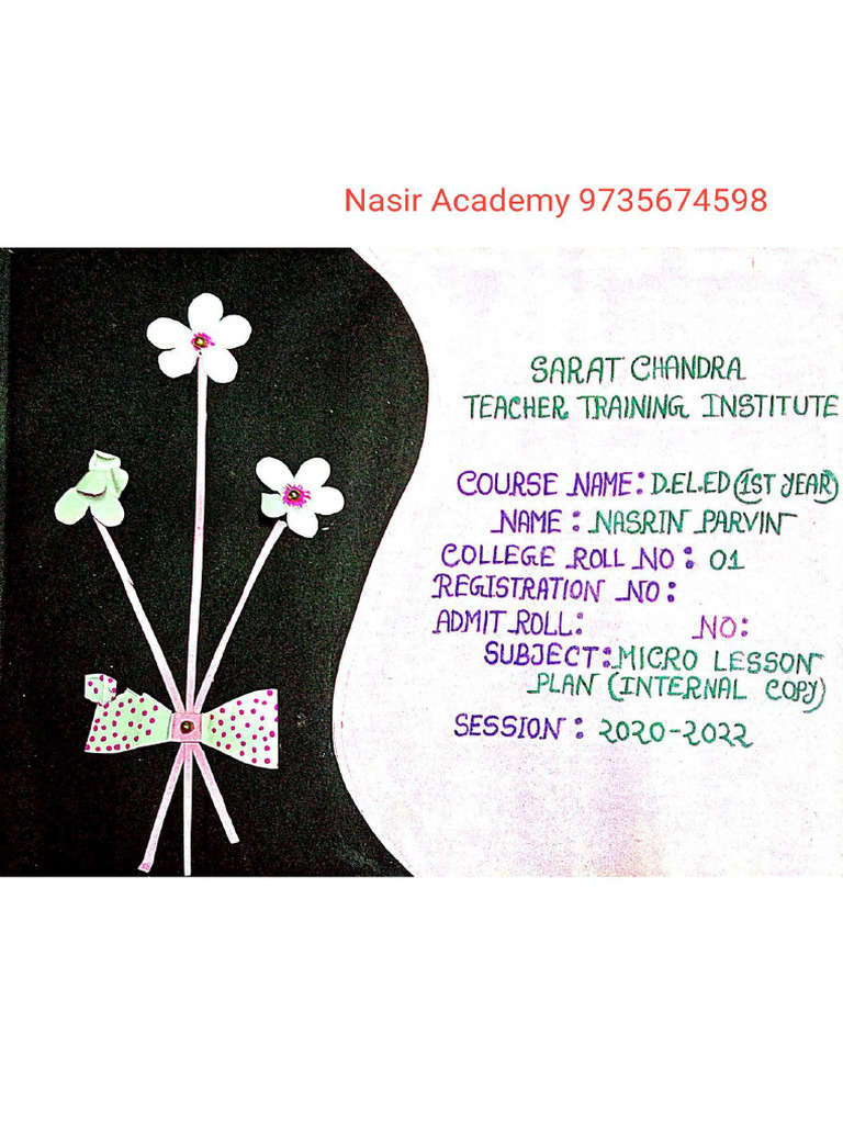 1st Year (Micro Internal Lesson Plan) | PDF