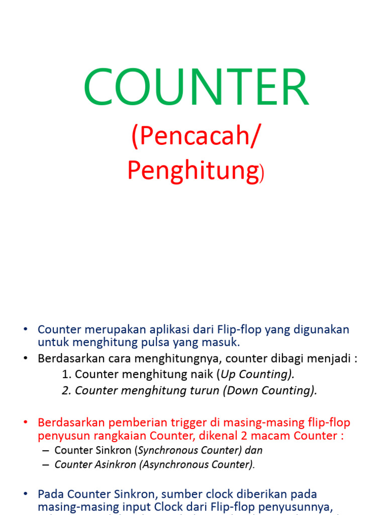 Rangkaian Counter | PDF