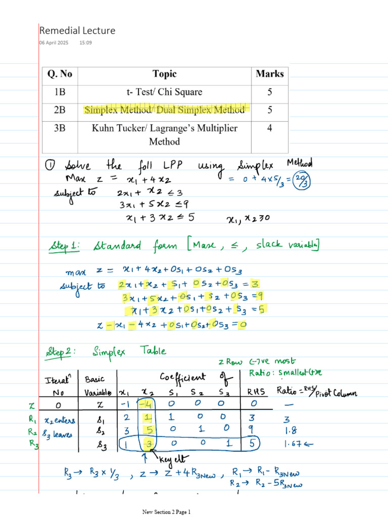 Remedial Lecture -Module 5 LPP | PDF
