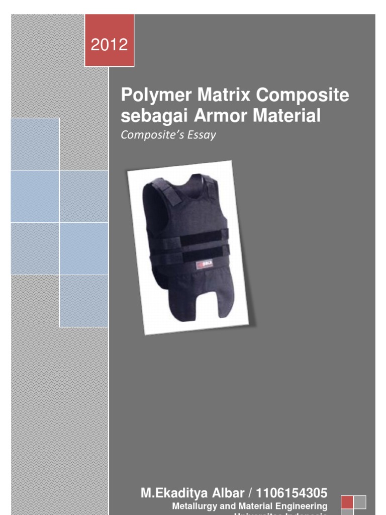Polymer Matrix Composite Sebagai Armor Material | PDF