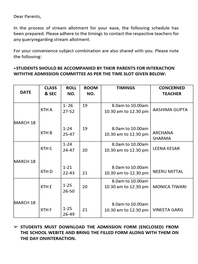 Stream Allotment 2024-25 Final | PDF | Science