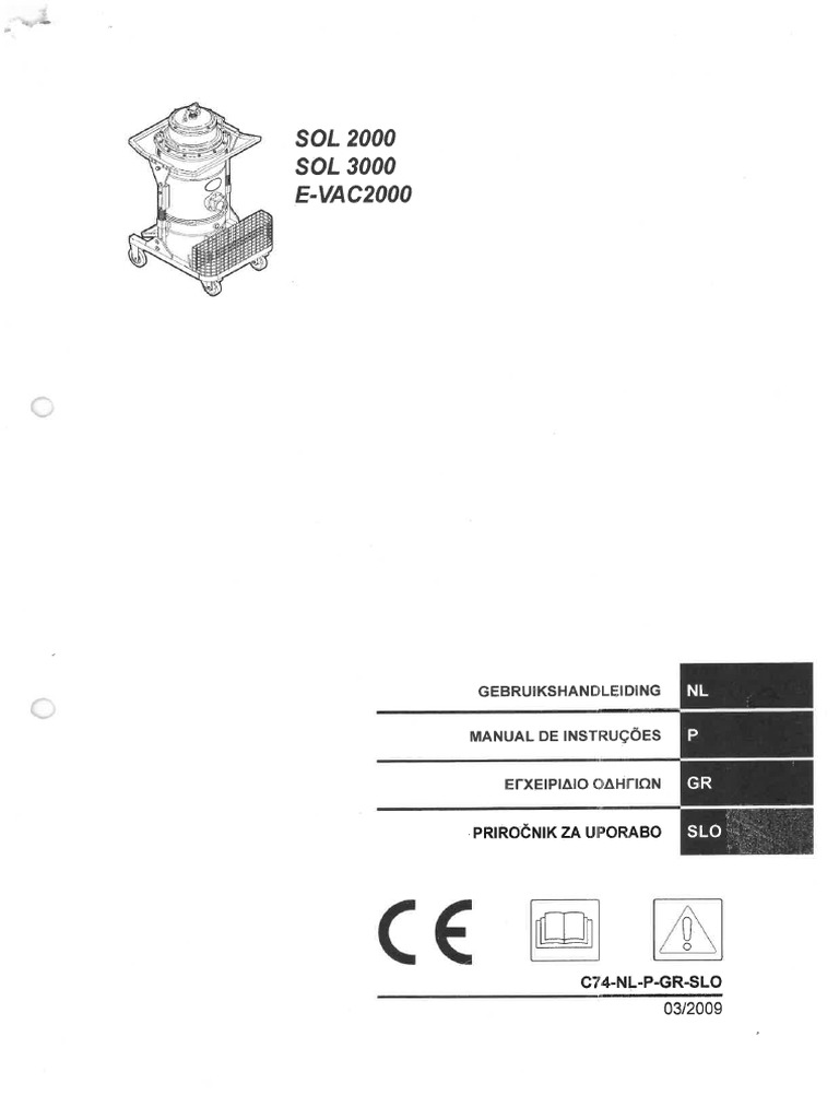Aspirador Industrial CMF Modelo Sol 3000 | PDF