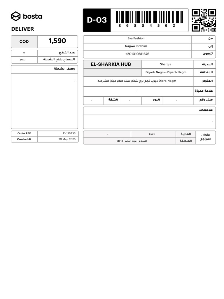 Deliver: El Sharkia Hub | PDF