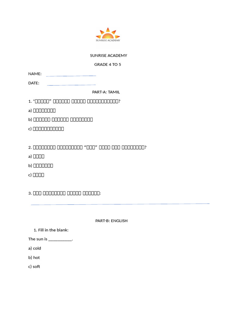Grade 4 To 5 | PDF