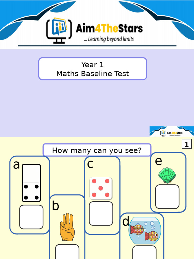 YEAR 1 Math BASELINE ASSESSMENT | PDF