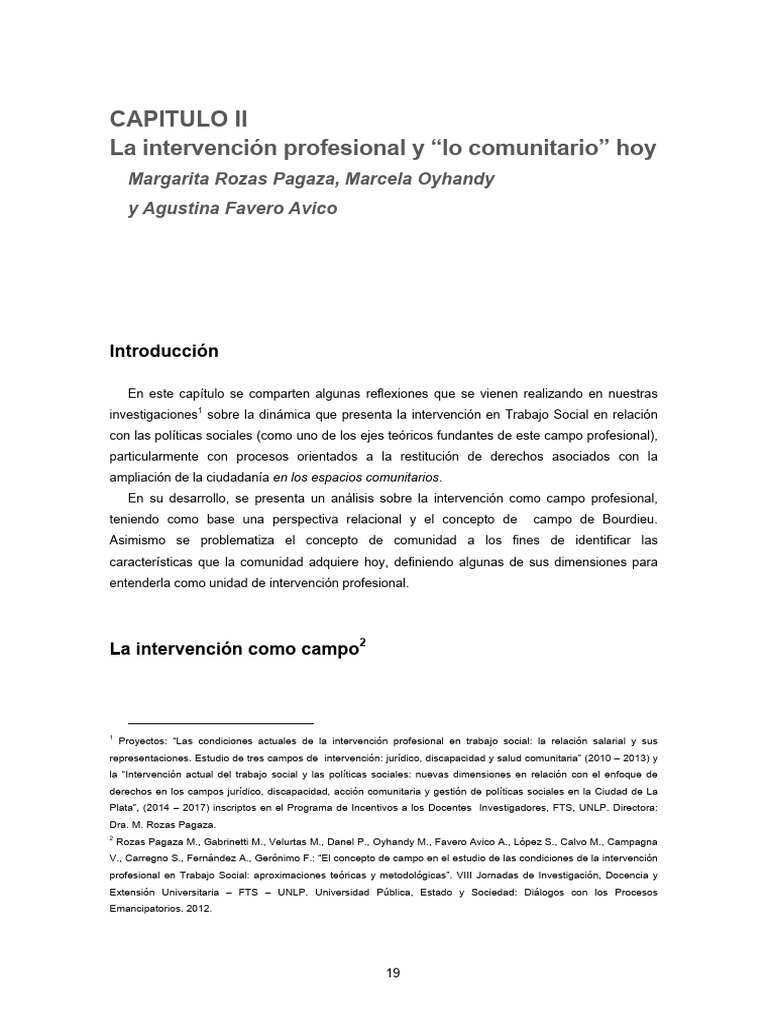 Intervención Profesional en Trabajo Social | PDF | Trabajo Social ...