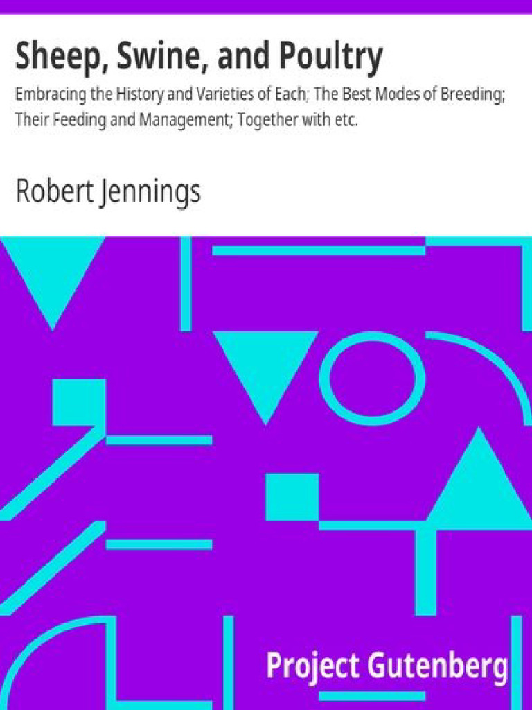 Sheep Swine & Poultry Their Feeding and Management | PDF | Sheep | Wool