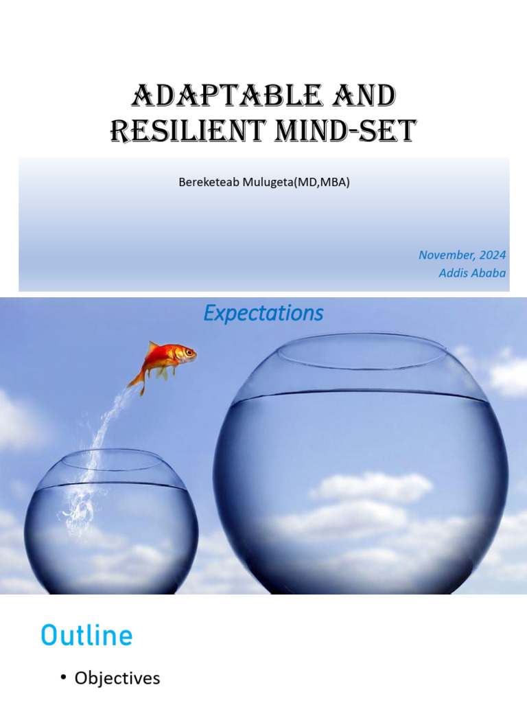 Adaptable and Resilient Mindset | PDF | Neuroplasticity | Mindset