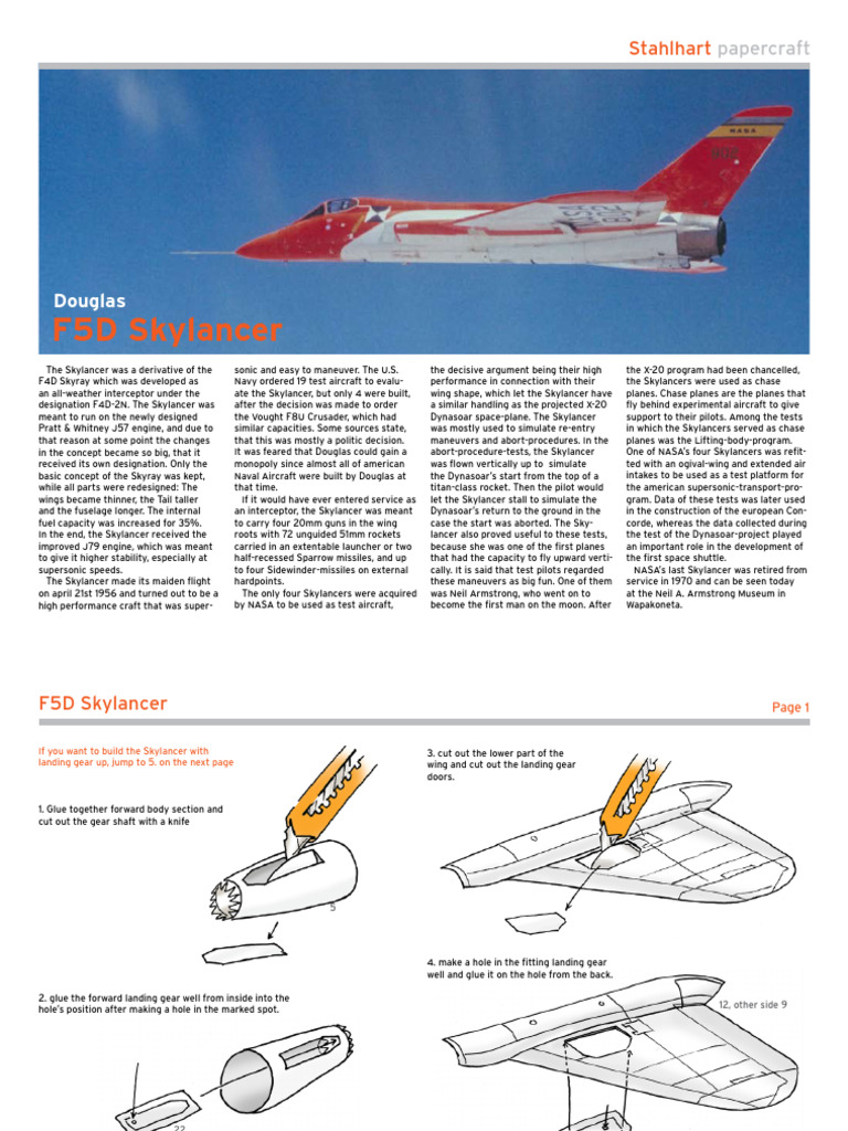 F5D Instructions | PDF | Vehicle Design | Aeronautics