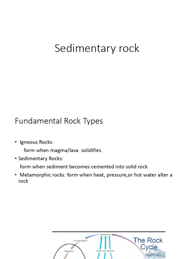 Sedimentary Rock Introduction For GE Students | PDF | Sedimentary Rock ...
