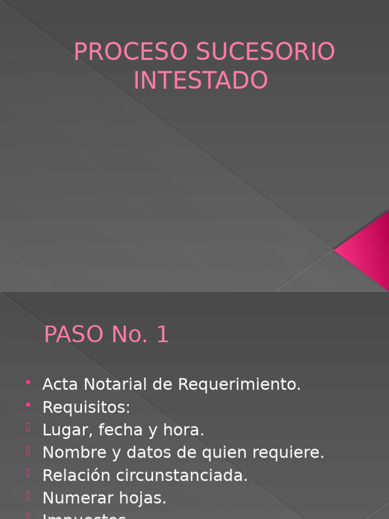 Proceso Sucesorio Intestado | PDF | Herencia