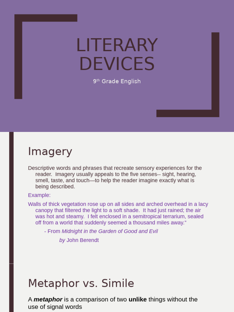 Literary Devices | PDF | Metaphor
