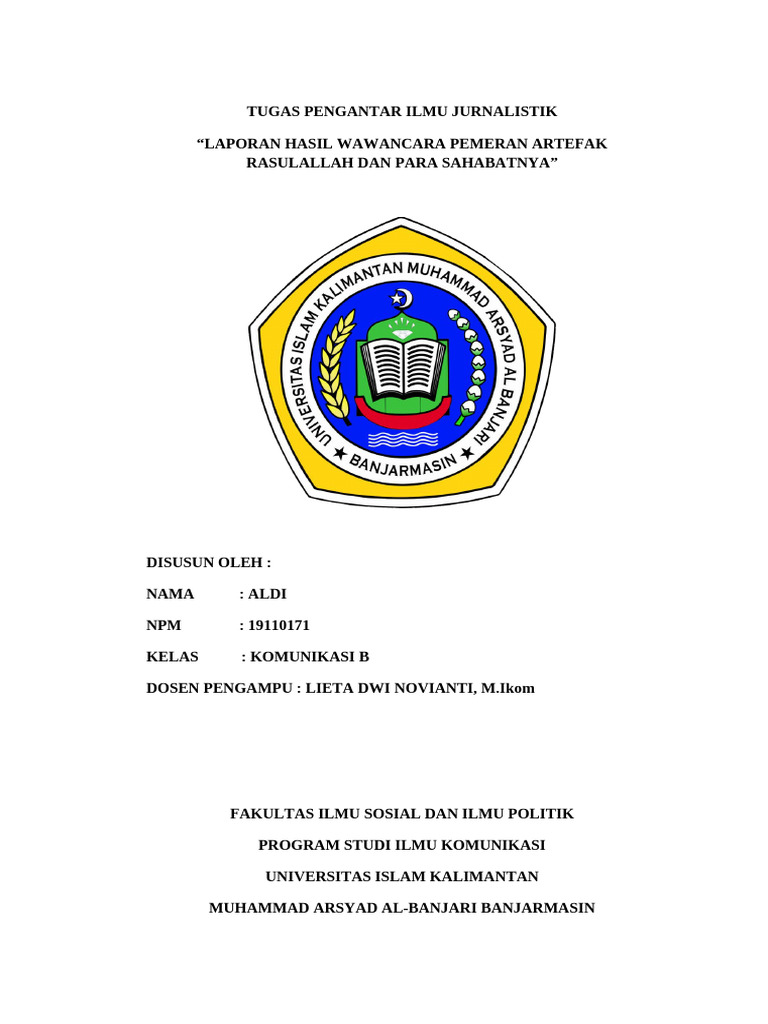 TUGAS Jurnalistik Aldi | PDF