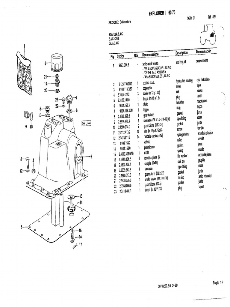 SAME Explorer II 60-70-80 90 Hydraulic Box S.a.C. Case | PDF