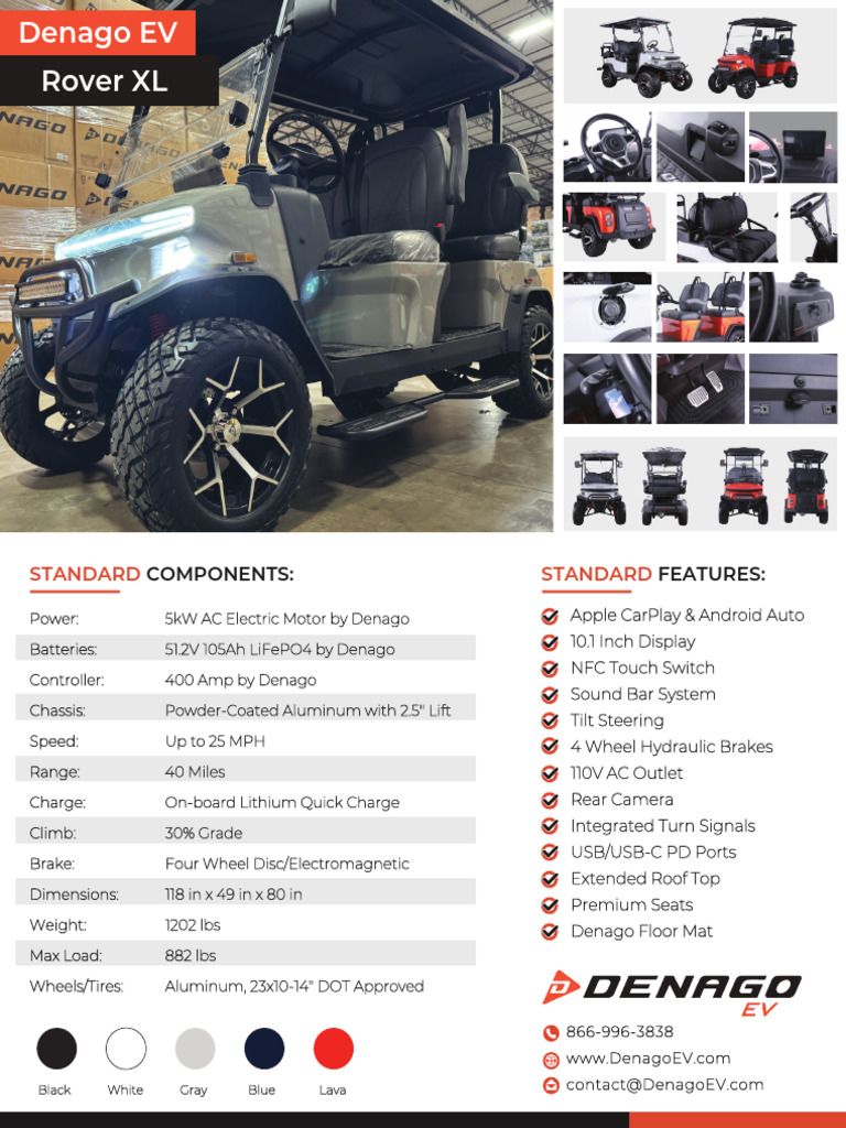Denago EV Rover XL Flyer | PDF