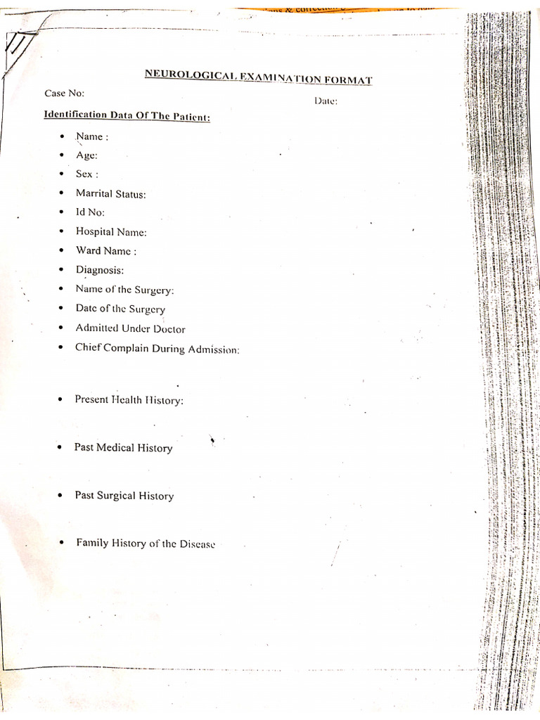 Neurological Examination | PDF