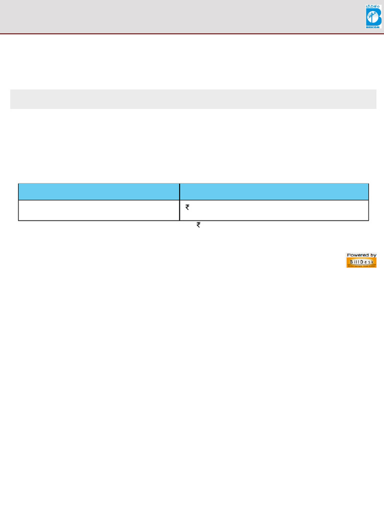 BESCOM Bill Receipt Jan 2025 | PDF