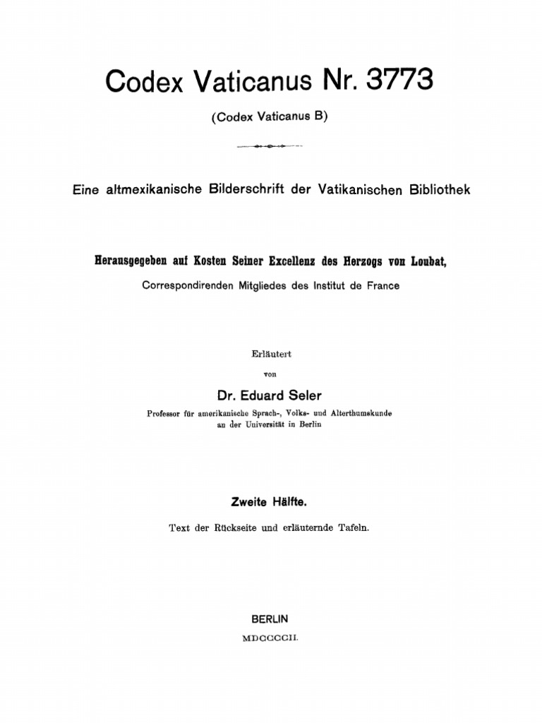 Codex Vaticanus N. 3773 | PDF