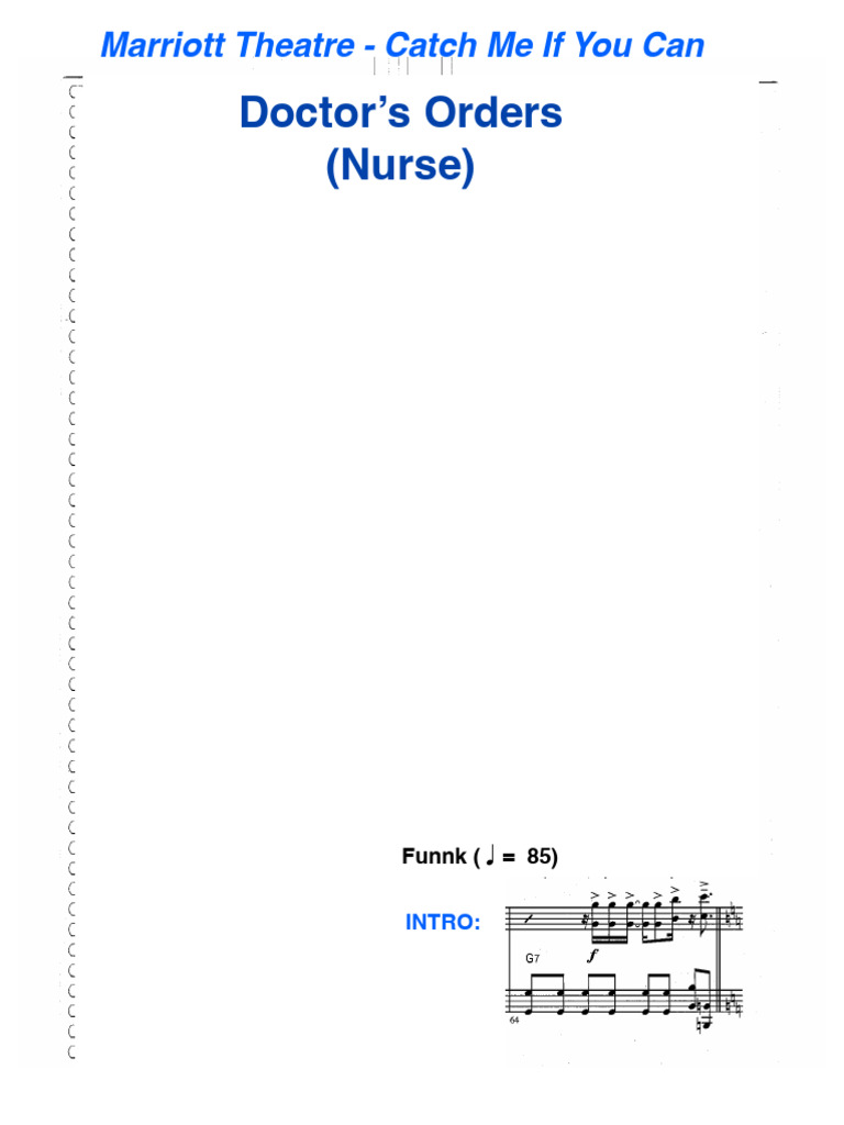 Nurse (VS) - Doctor's Orders | PDF
