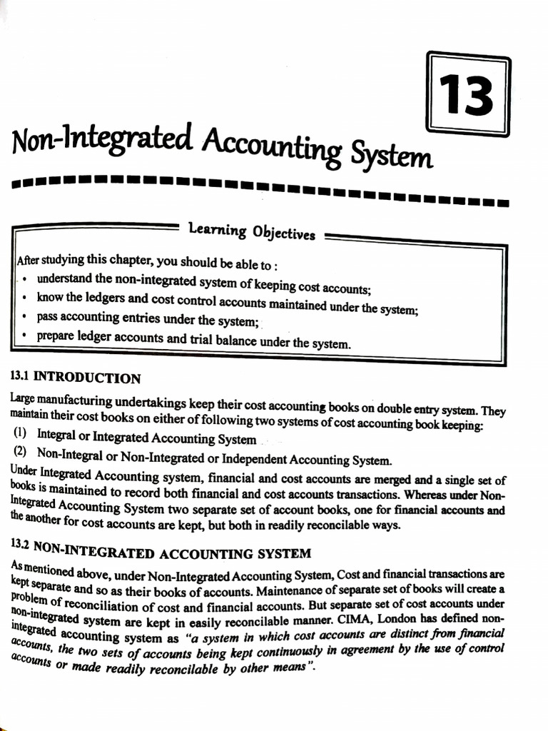 Non-Integrated Accounting System Overview | PDF | Debits And Credits ...