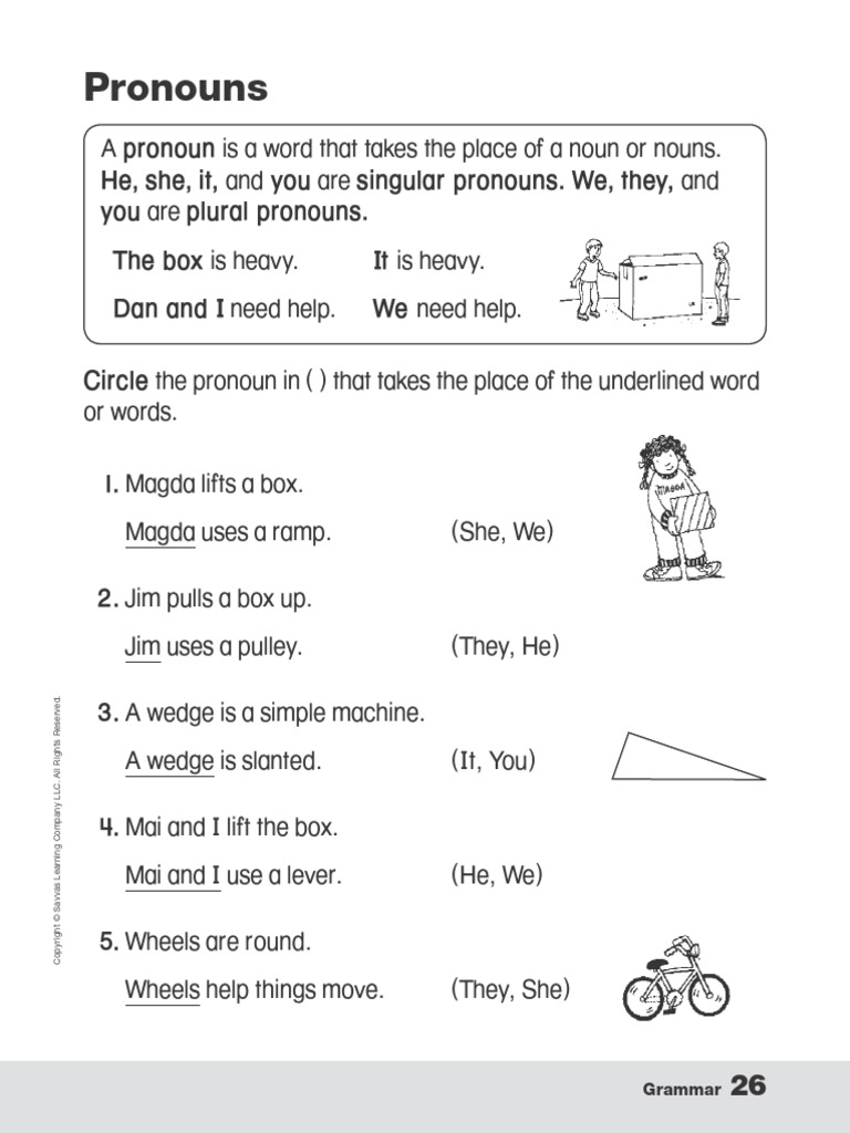 Grammar 26 Pronouns | PDF | Pronoun | Grammatical Number