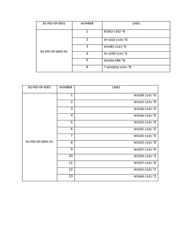 B1 Pid Op 6001 | PDF