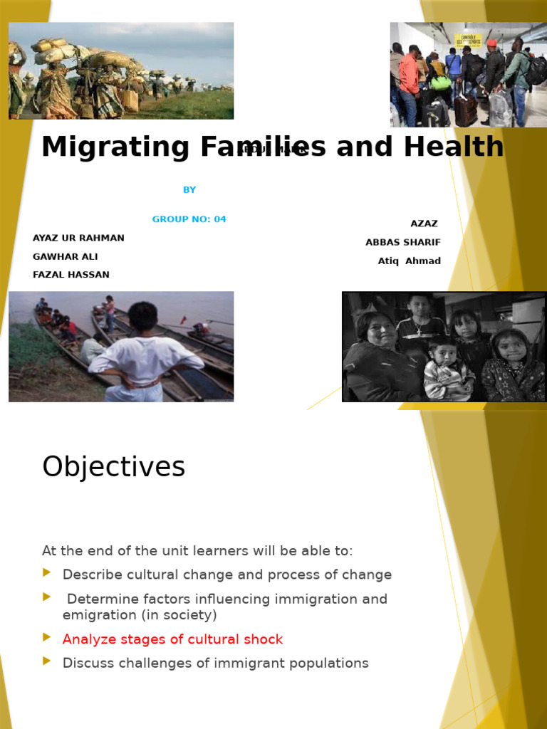 Unit 11. Migrating Families and Health | PDF | Human Migration