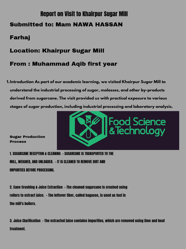 Khairpur Sugar Mill Report - PDF 20250316 115918 0000 | PDF | Sugarcane ...