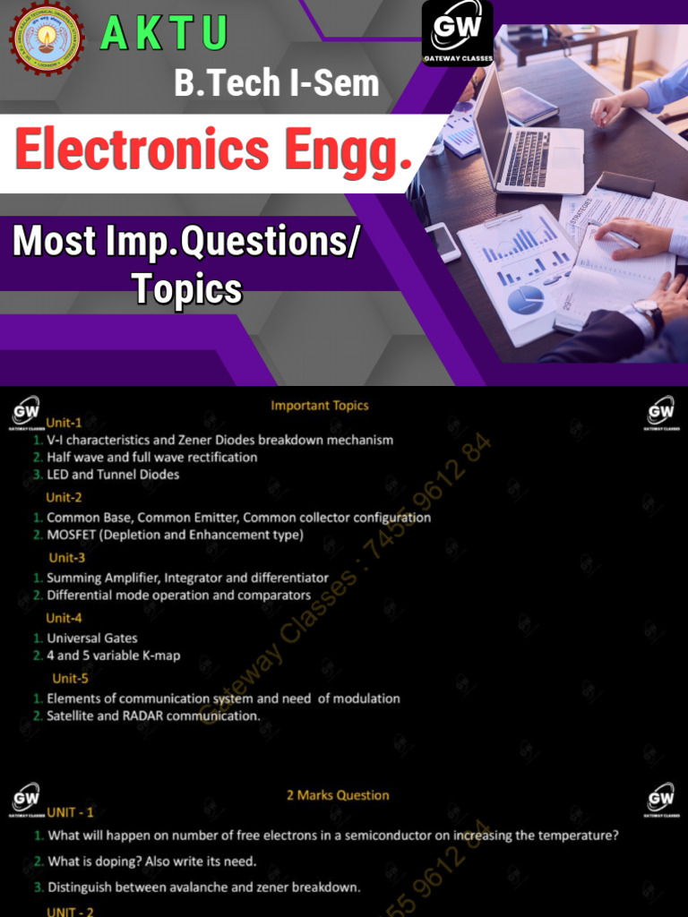 Electronics Imp Questions.pdf_73515680 b87b 4e9b 8eb4 5e13a616029d | PDF