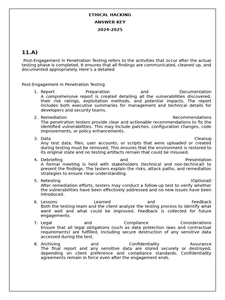 2nd Year Ethical Hacking Answer Key | PDF | Domain Name System | Malware