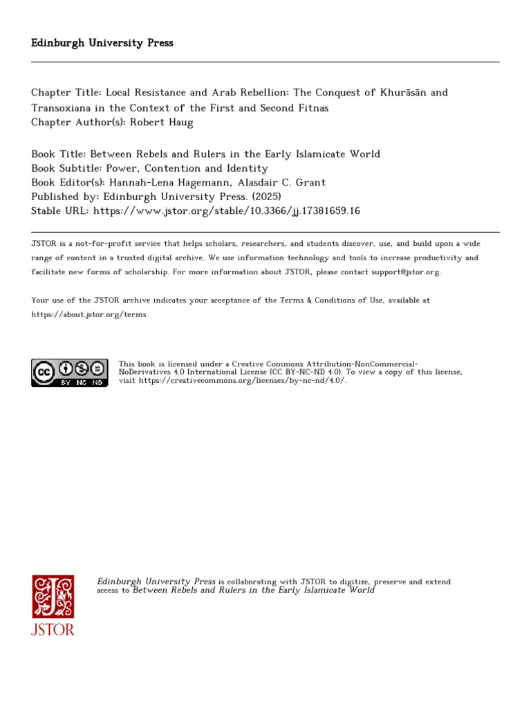 Haug LocalResistanceArab 2025 | PDF | Arabs