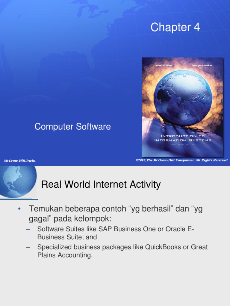 Computer Software: Mcgraw-Hill/Irwin ©2008, The Mcgraw-Hill Companies ...