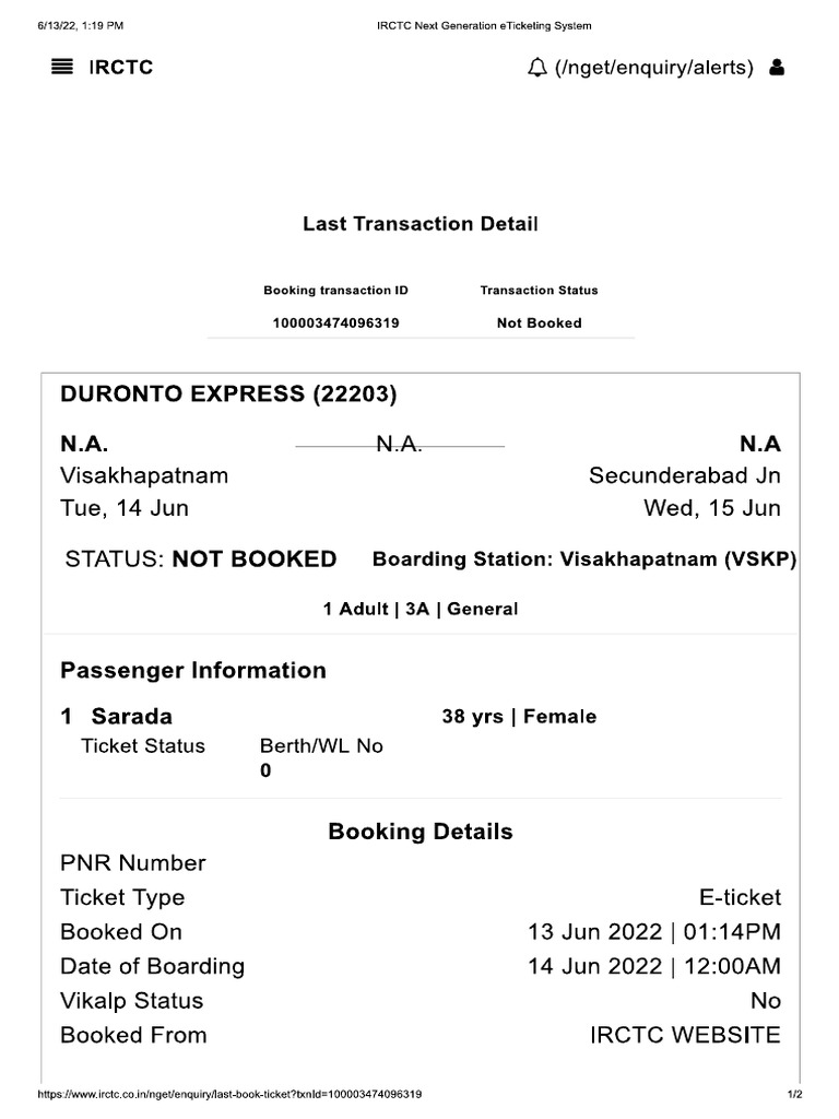 Duranto Train Failed Trans3 | PDF