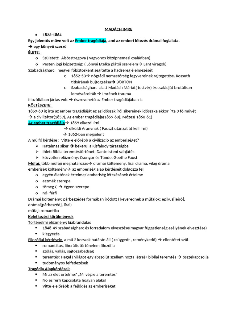 Madách Imre | PDF
