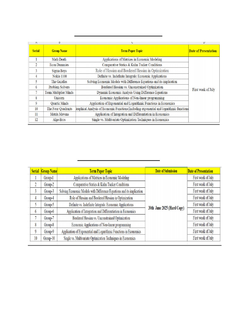 Term Paper Topic Instructions | PDF