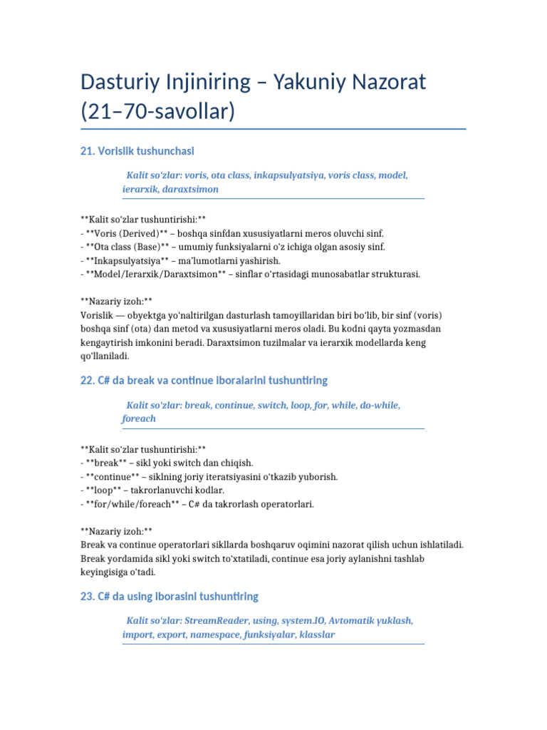 Yakuniy DI 21 70 Batafsil | PDF