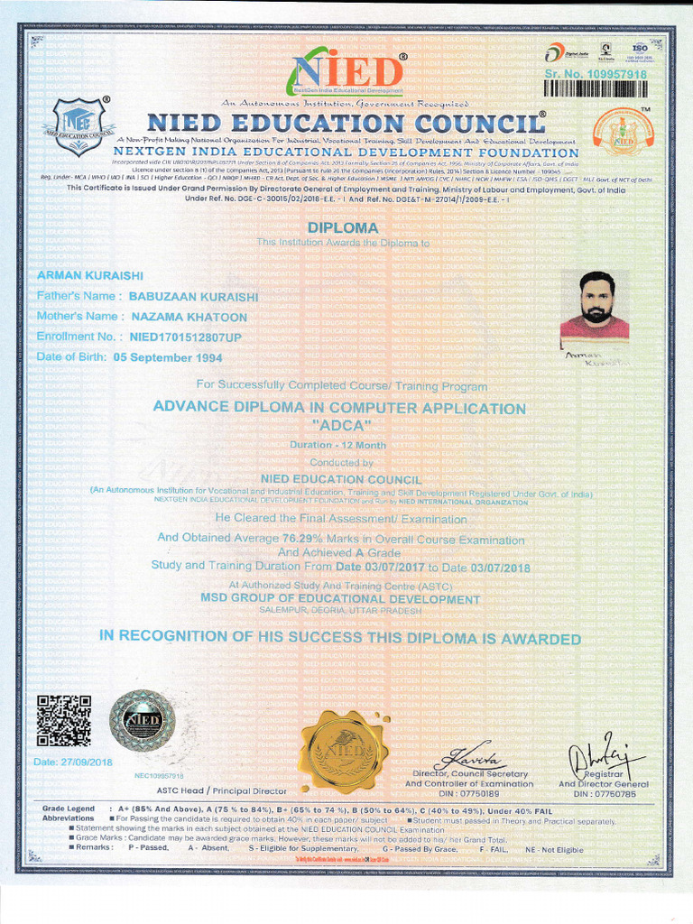 MSD Group of Educational Development - Arman Kuraishi | PDF