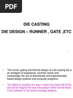 HPDC Runner and Gating System Design | PDF | Casting (Metalworking ...