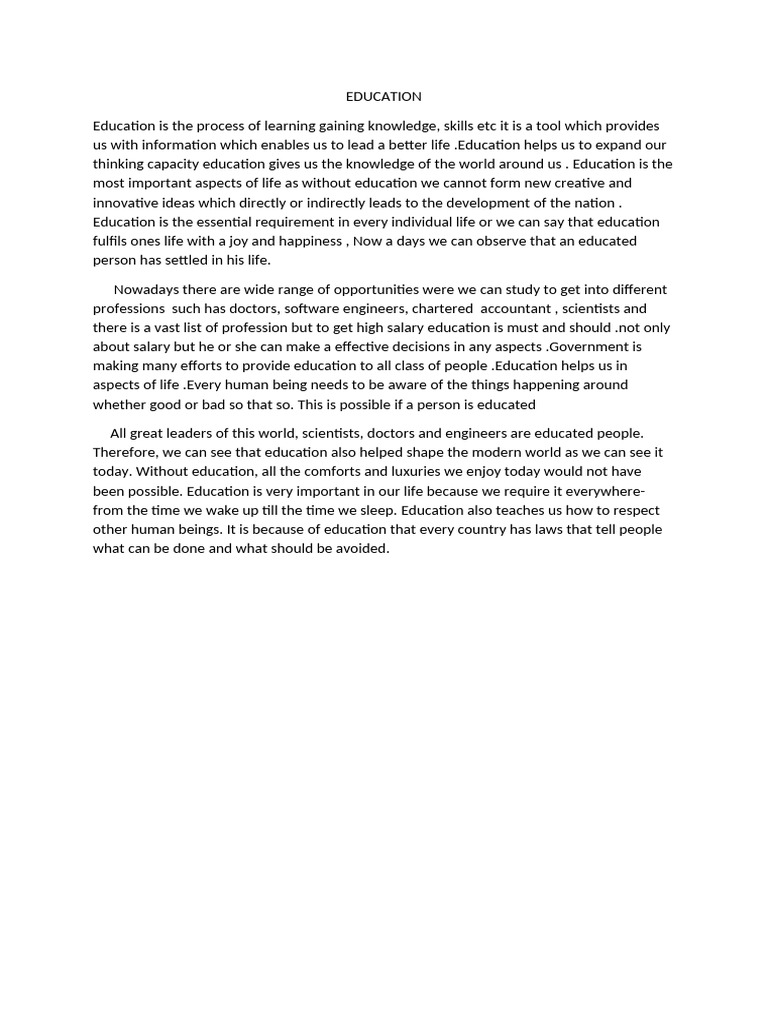 Education | PDF