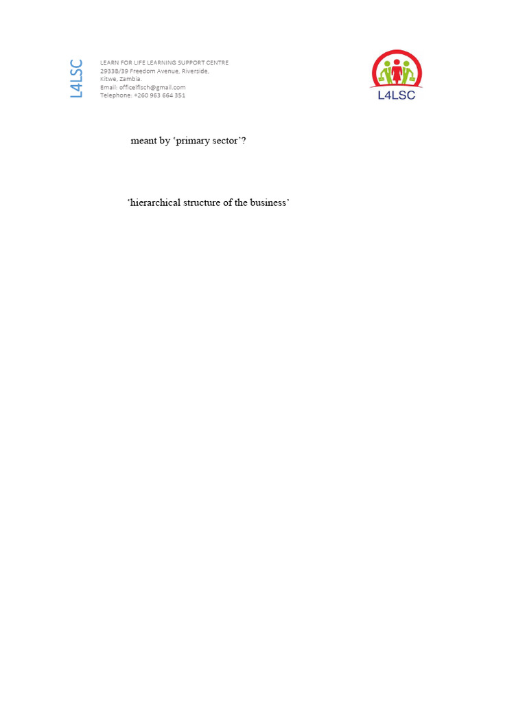 Form 3 Business Studies Revision Questions | PDF