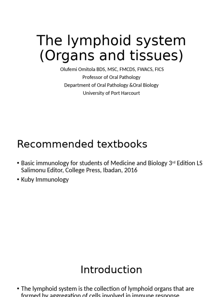 Overview of the Lymphoid System | PDF | Lymphatic System | Lymph Node