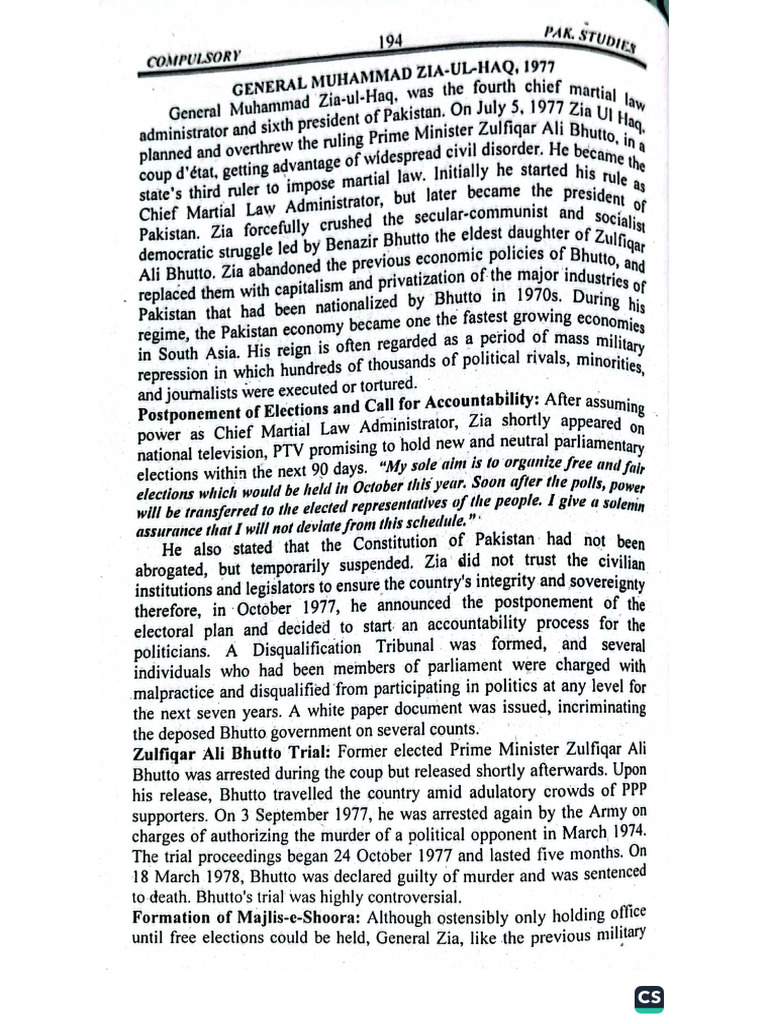 Zia's Islamization | PDF