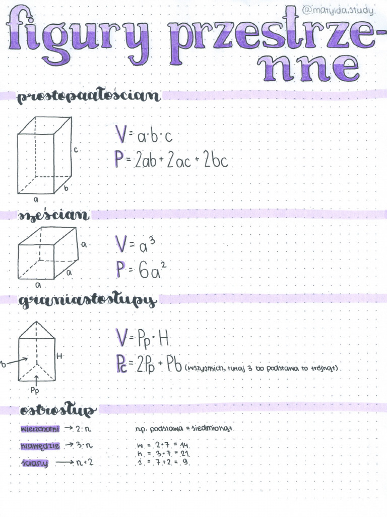 Figury Przestrzenne | PDF