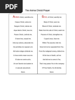 Anima Christi Lyrics in Latin & English | PDF