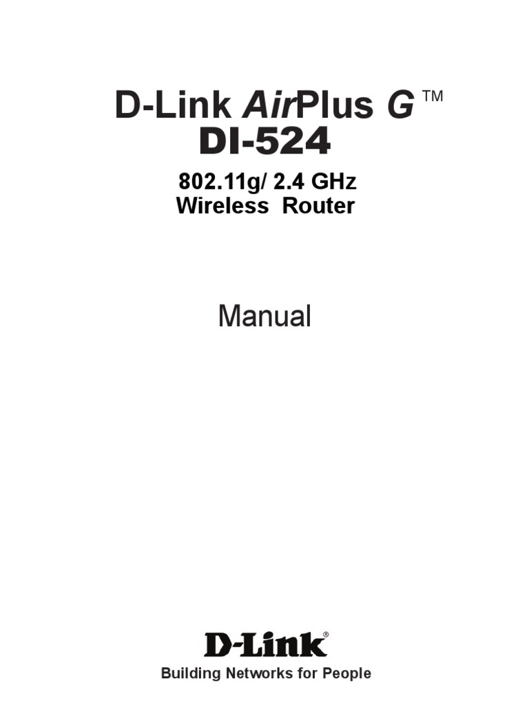 D-Link Airplus G: Manual | PDF | Ip Address | Port (Computer Networking)